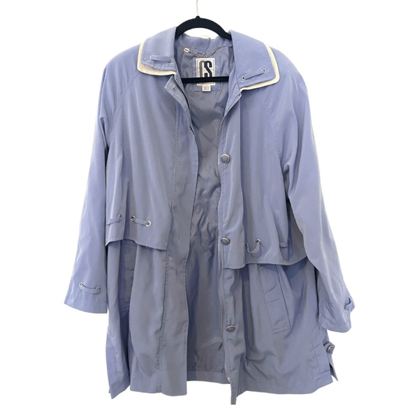 Vintage | Jackets & Coats | Vintage Pastel Blue Windbreaker Jacket ...